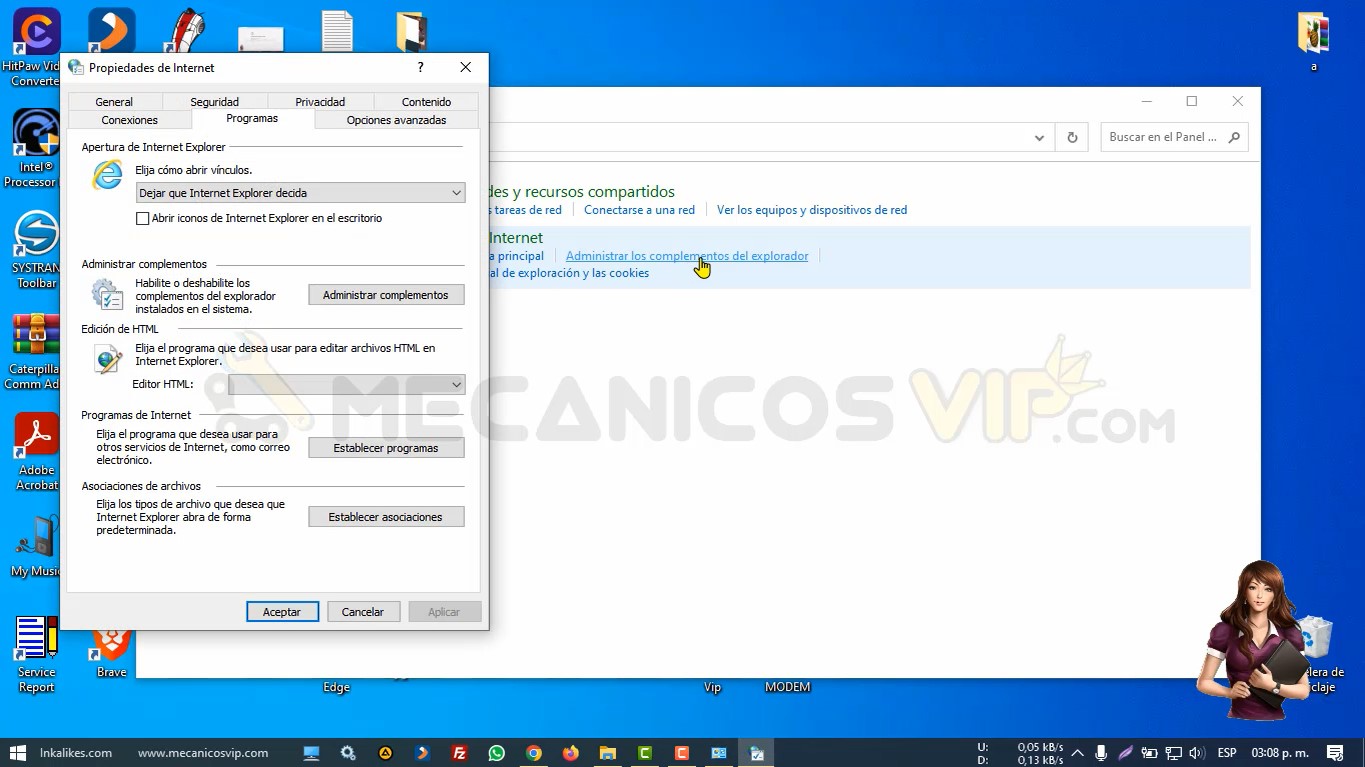 Habilitar el navegador Internet Explorer - Mecanicos Vip